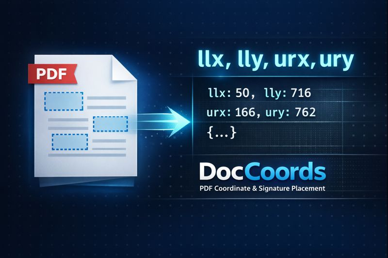 PDF Coordinate & Signature Placement Tool — DocCoords